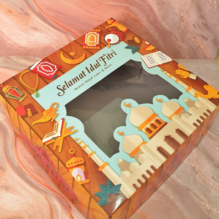 Jual Box Dus Packaging Idul Fitri/Hampers Lebaran/22X22X8/Box 17B 002 ...