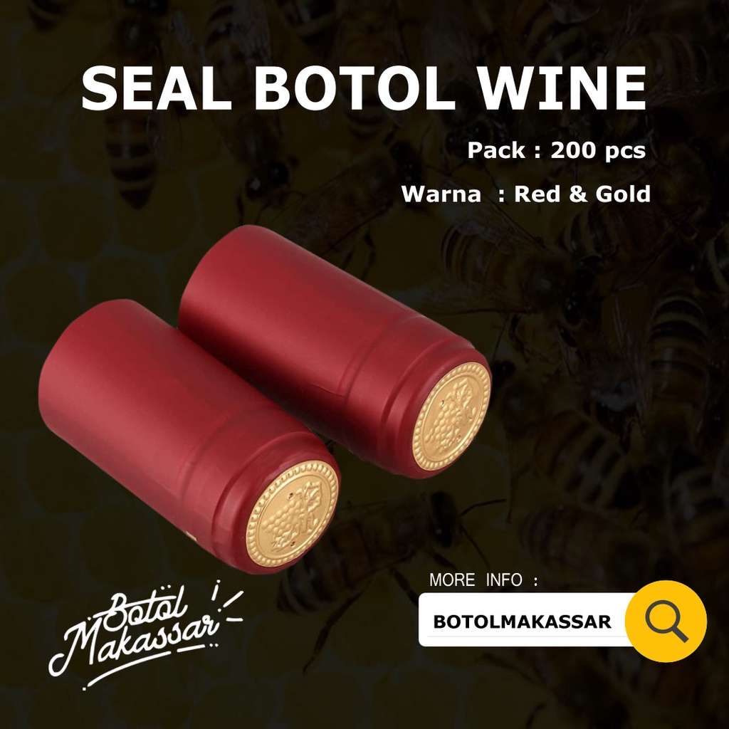 Jual Seal Botol Wine (Bisa untuk Botol Plastik) isi : 200 pcs | Shopee ...