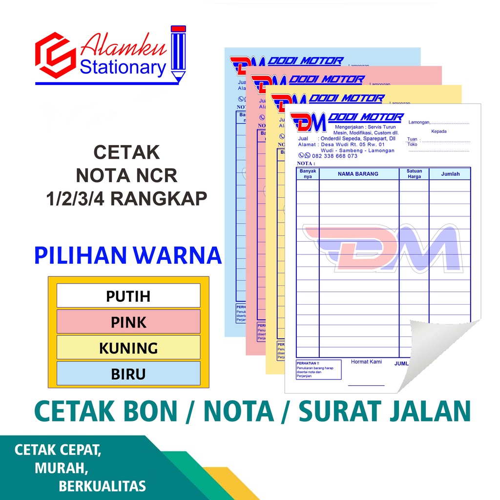 Jual CETAK JUAL NOTA SURAT JALAN KWITANSI | Shopee Indonesia