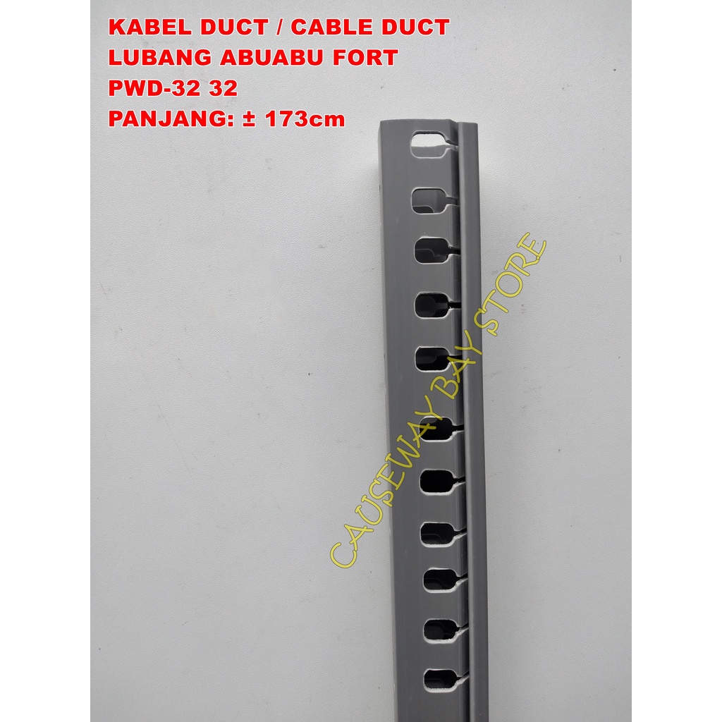 Jual KABEL DUCT/CABLE DUCT LUBANG ABUABU PWD-32 32 FORT | Shopee Indonesia