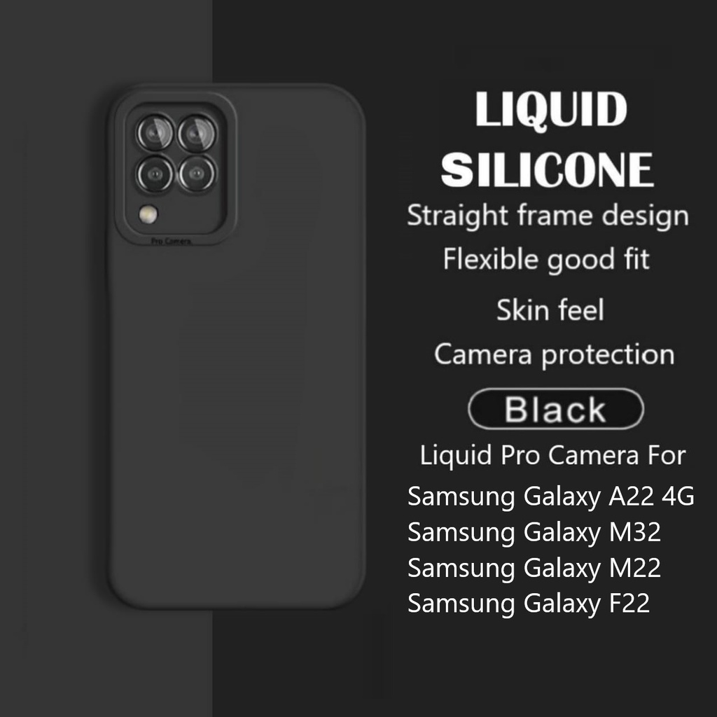 Jual Soft Case Samsung Galaxy A22 M22 M32 F22 4G Case Liquid Macaron ...