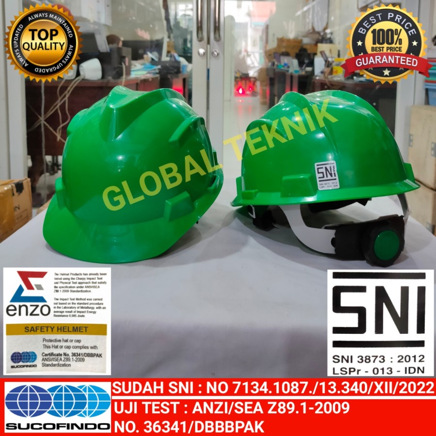 Jual Helm Safety FASTRACK Hijau Helm Proyek Helm Proyek Fast Track ...
