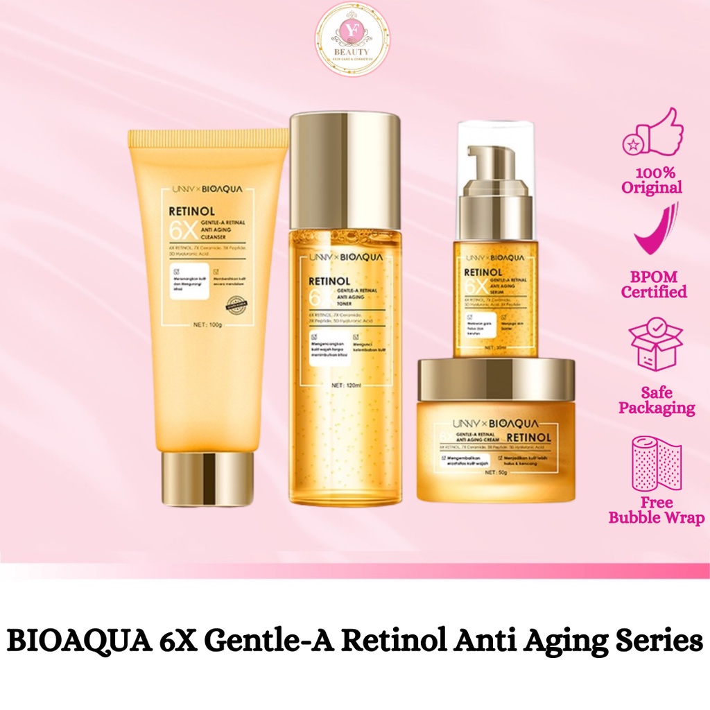 Jual YF BEAUTY BIOAQUA 6X Gentle-A Retinol Anti Aging Series | Shopee ...