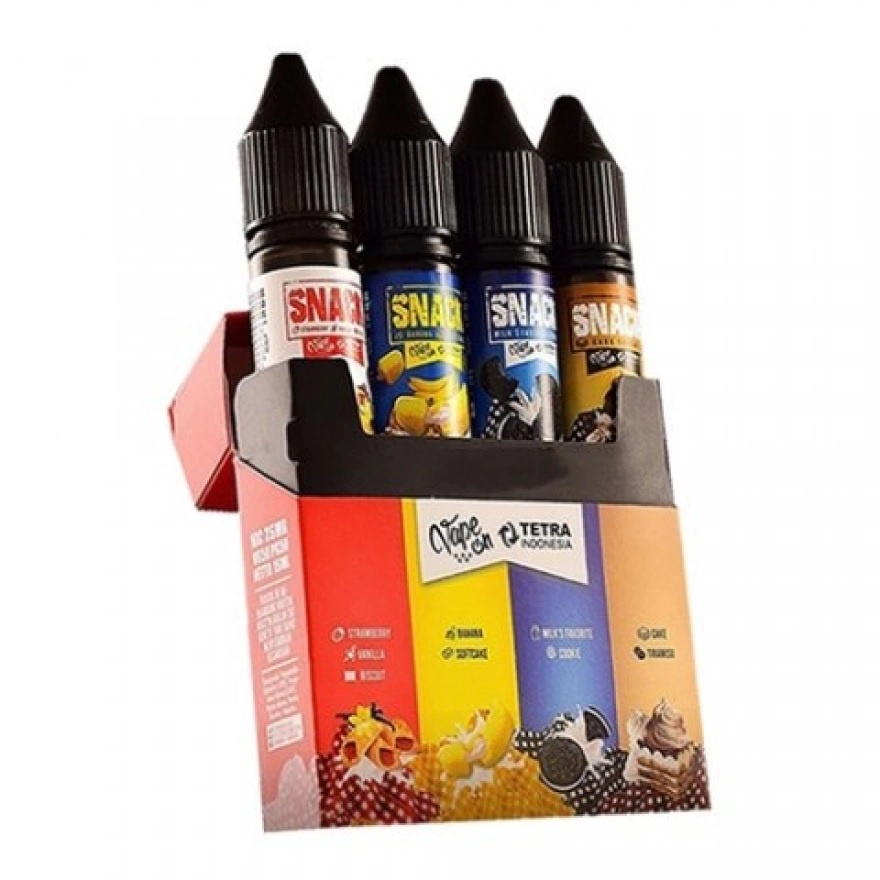 Jual Snack isi 4 Rasa Strawberry/Banana/Cookie/Tiramisu @15ML 25MG ...