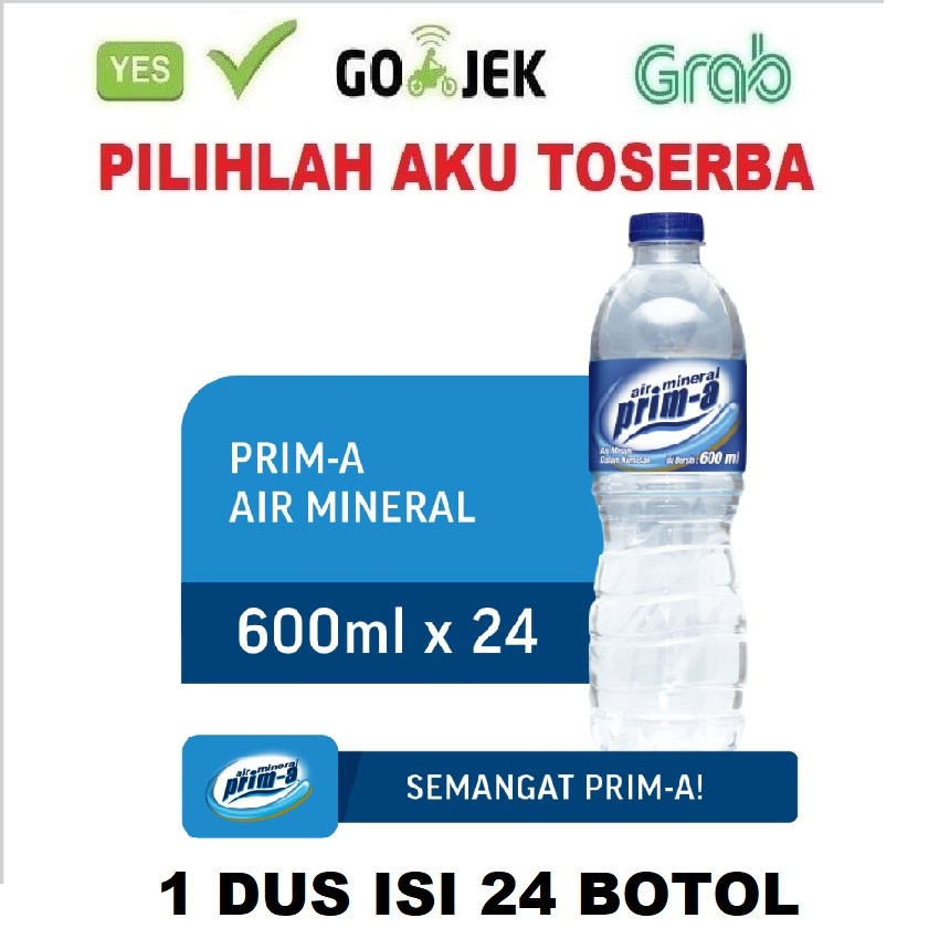 Jual Air Mineral Prima Prim-A Botol Pet 600 ml - (HARGA 1 DUS ISI 24 ...