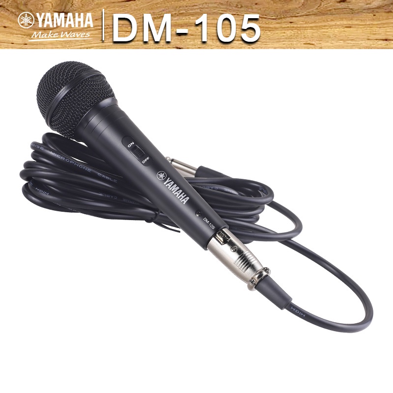 Jual yamaha/original,wired microphone DM-105,kabel mik,mikrofon kabel,mik karaoke,mic kabel ...