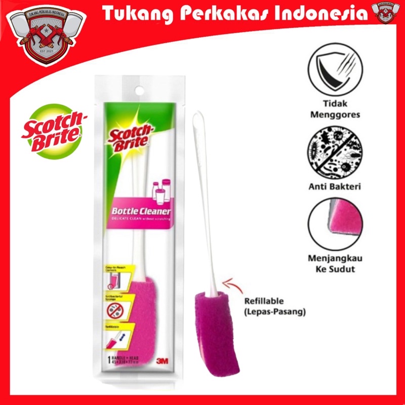 Jual Scotch Brite 3M Sabut Spons Anti bakteri Pembersih botol DBC-01 ...