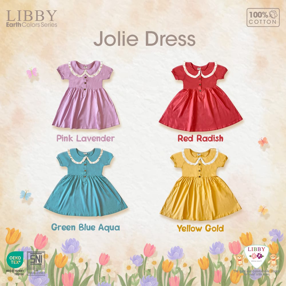 Jual LIBBY BABY EARTH SERIES JOLIE DRESS ANAK PEREMPUAN | Shopee Indonesia