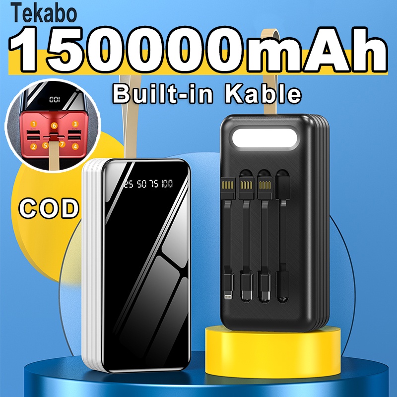 Jual TEKABO 150000mAh Usams Power Bank Durable Powerbank Fast Charging ...