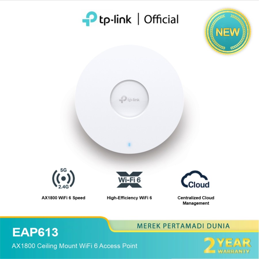 Jual TP-LINK EAP613 AX1800 wireless router Ceiling Mount WiFi 6 ...