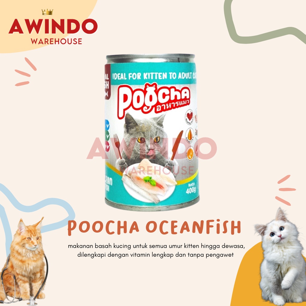 Jual POOCHA 400GR - Makanan Kaleng Pakan Basah Kucing Kitten Dewasa ...