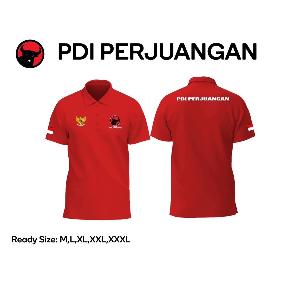 Jual BAJU POLO PARTAI PDI PERJUANGAN PKB GERINDA NASDEM PAN PKS ...
