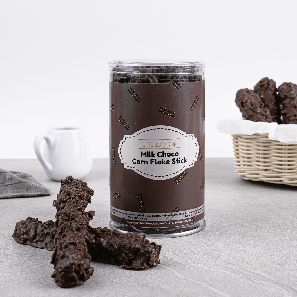 Jual Milk Choco Corn Flake Stick | Stick Lapis Cokelat & Corn Flake ...