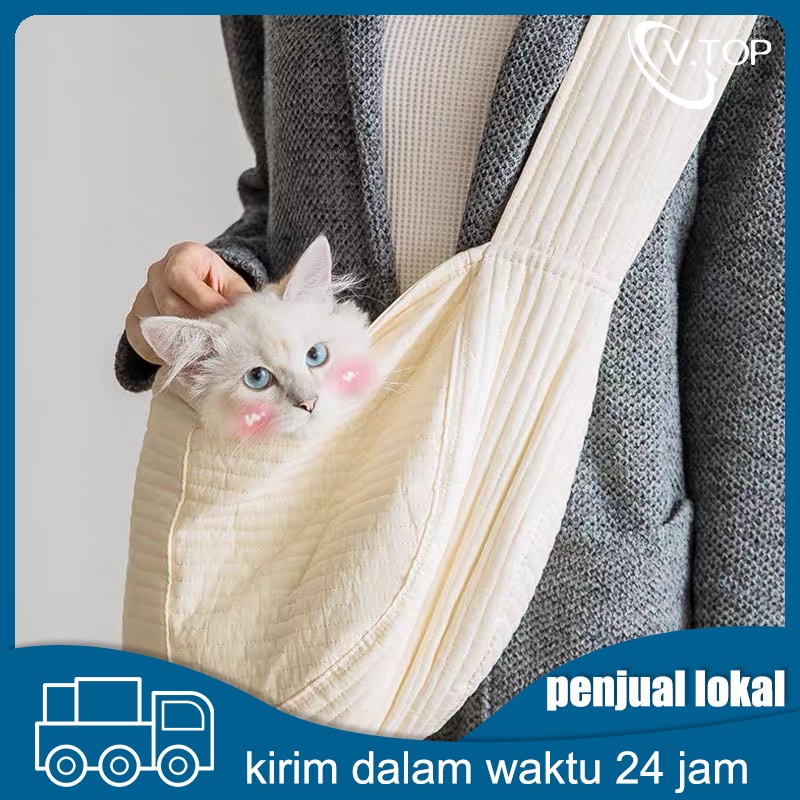 Jual V.TOP Pet Travel Shoulder Bag Cat and Dog Carrier Korean Style ...