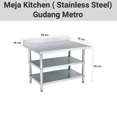 Jual MEJA KERJA MEJA KITCHEN/DAPUR/KERJA//STAINLESS STEEL/3 TINGKAT ...