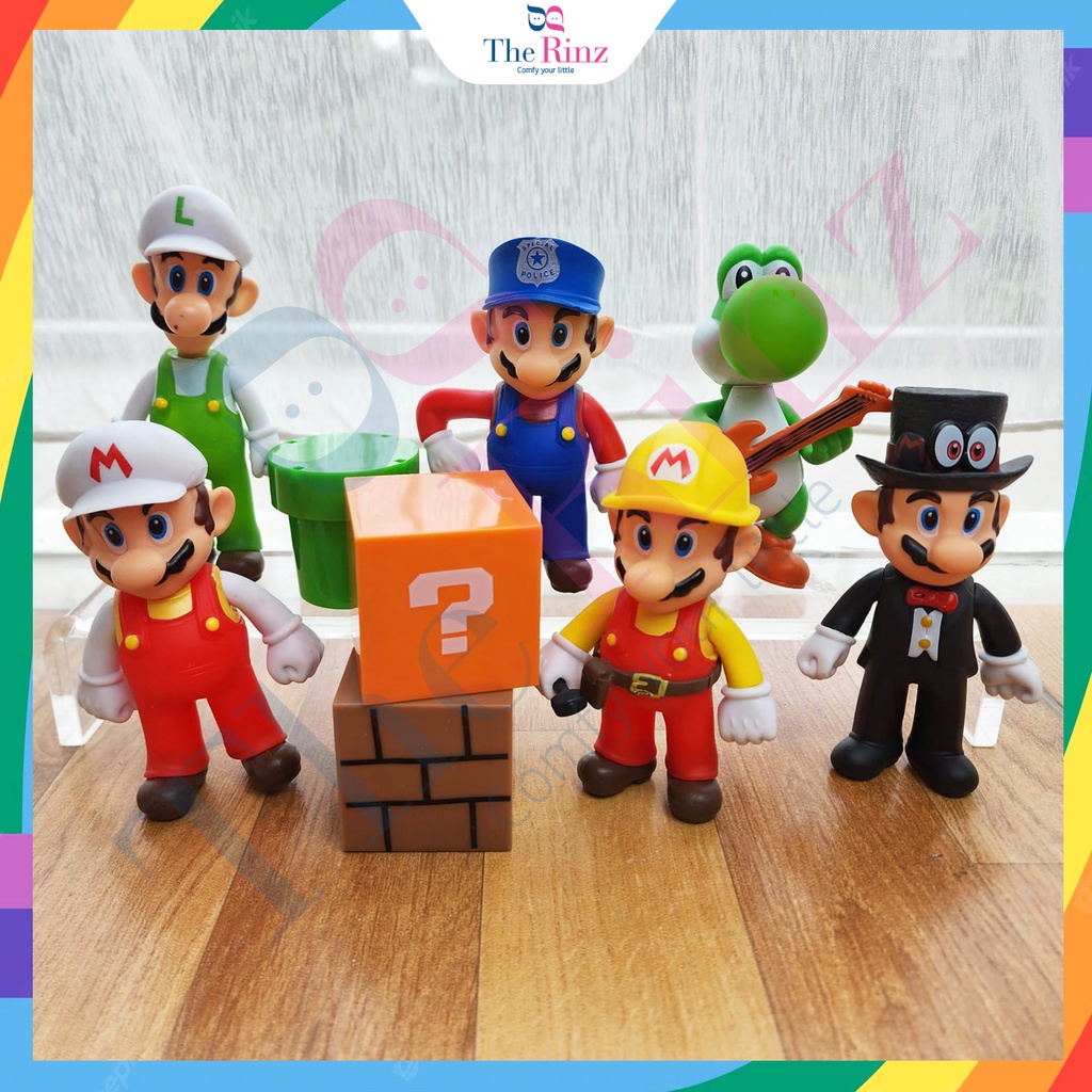 Jual mainan figur mario bross big complete 12cm | Shopee Indonesia