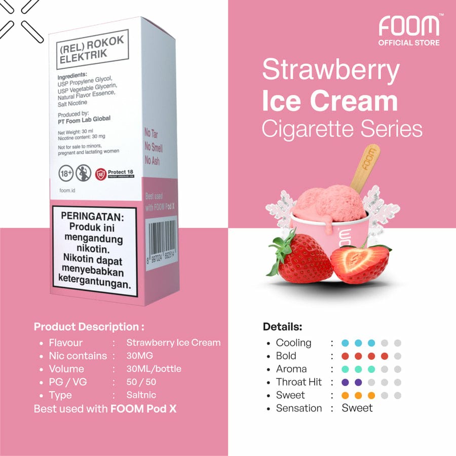 Jual Foom strawberry ice Cream | Shopee Indonesia