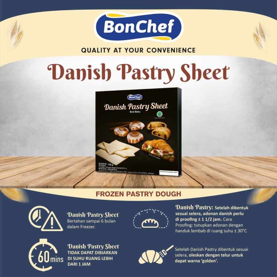 Jual Bonchef - Danish Pastry Sheet | Shopee Indonesia
