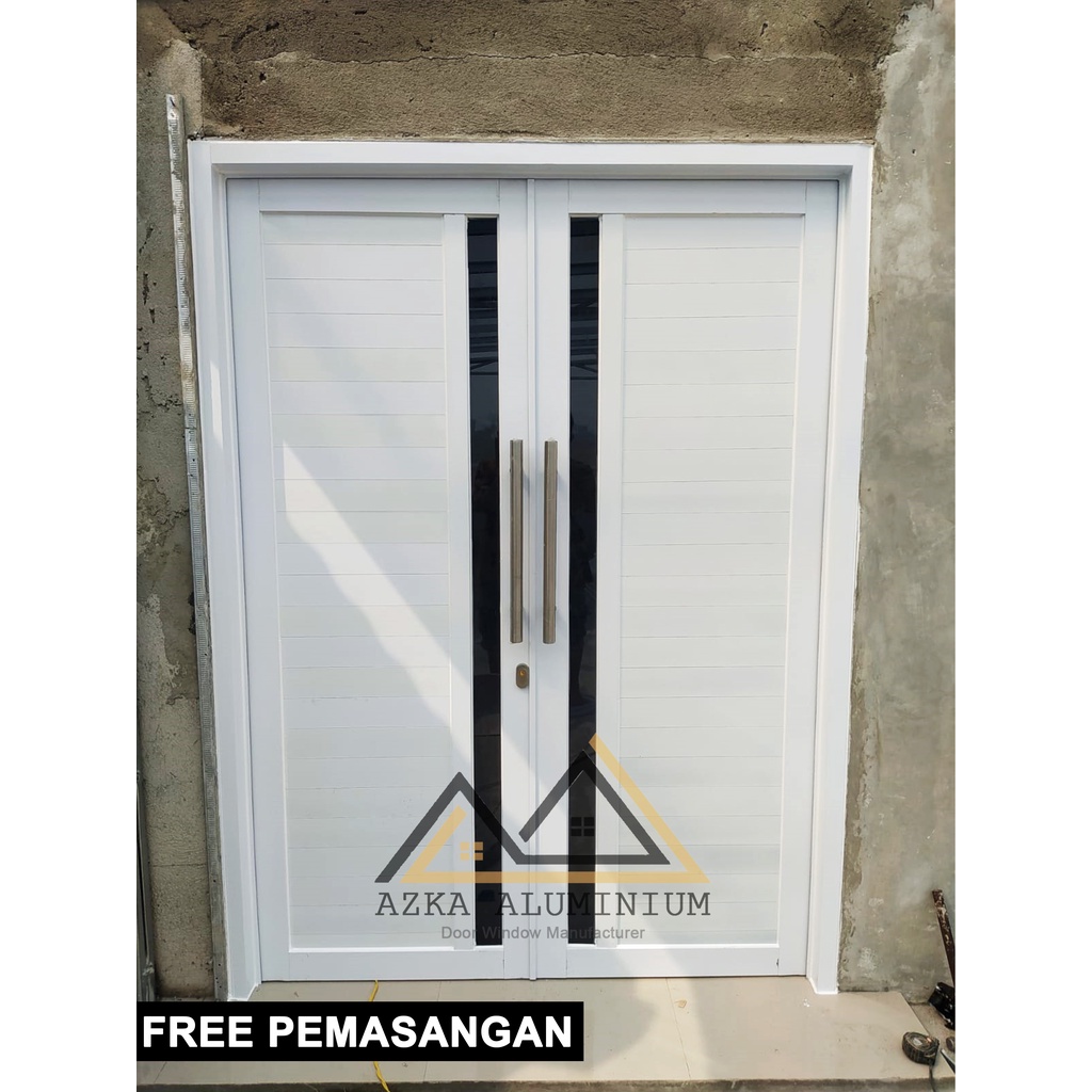Jual Pintu Utama Aluminium 2 Daun Minimalis | Shopee Indonesia