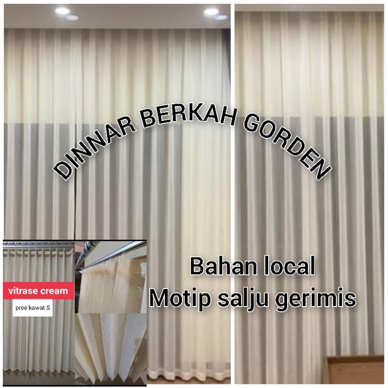 Jual Vitrase Gorden vitrase polos vitrase Transparan lapisan Gorden ...