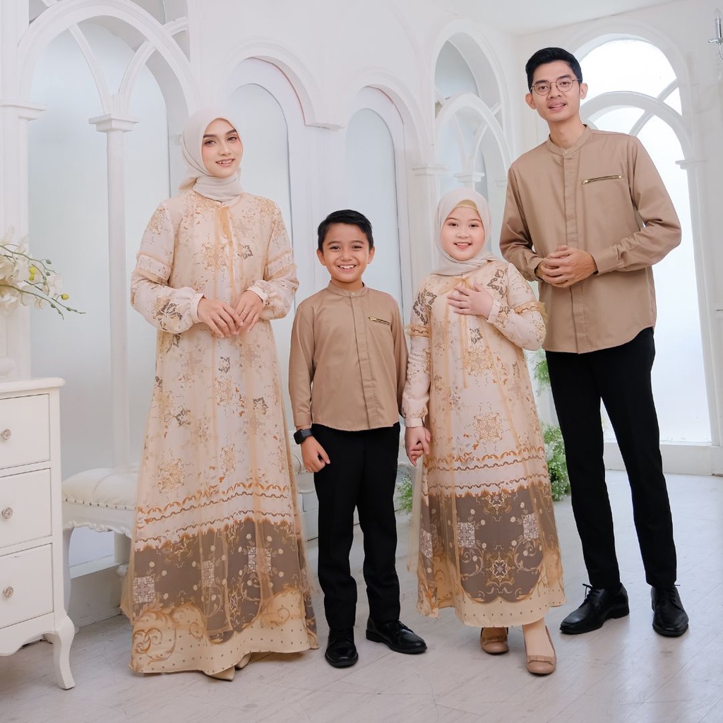 Jual Atheera - Fazeela Series Cream Family Set | Sarimbit Lebaran 2024 ...