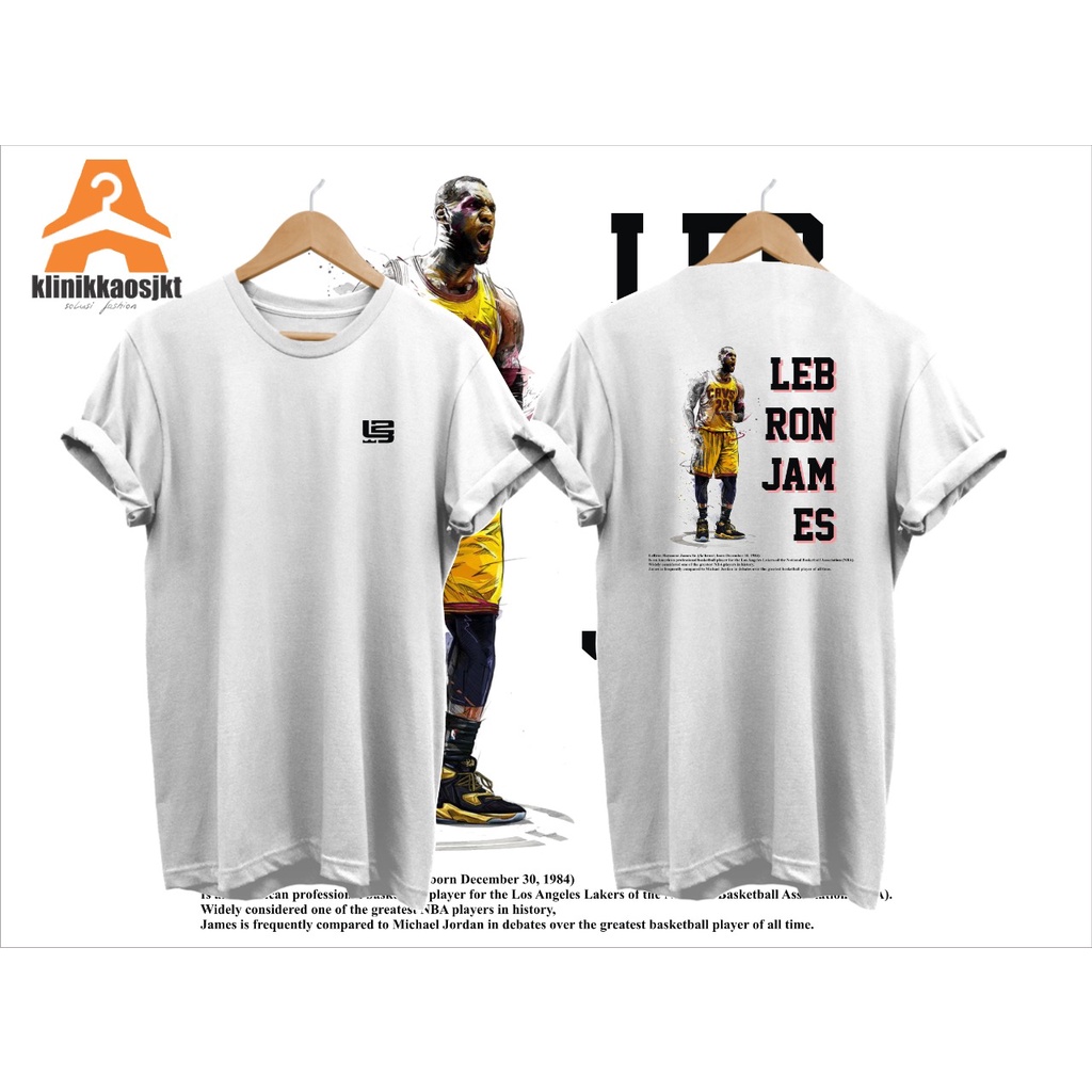Jual BAJU - KAOS NBA PLAYER FANS LEBRON JAMES - TSHIRT BASKET PLAYER ...