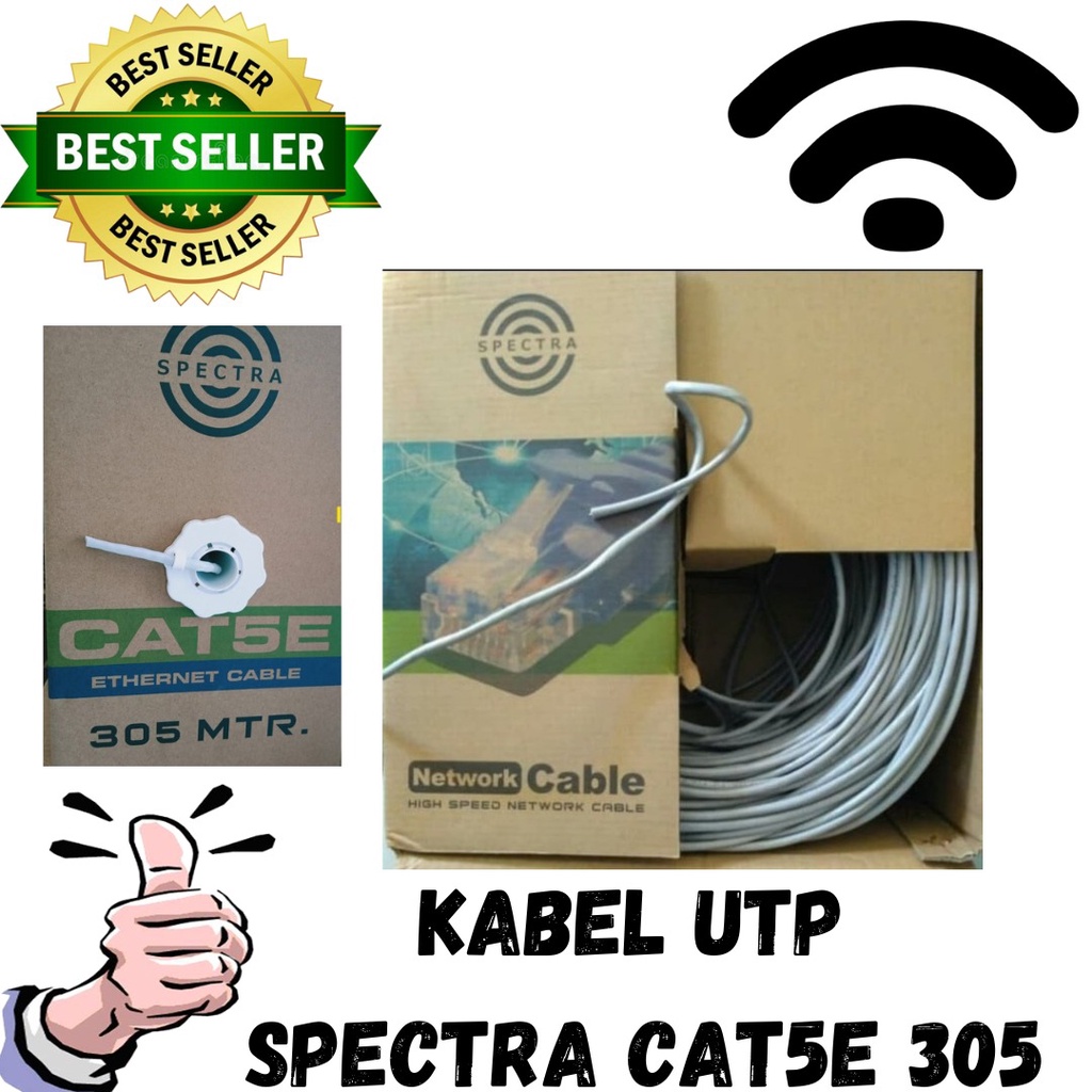 Jual KABEL LAN UTP SPECTRA CAT5E 305M | Shopee Indonesia