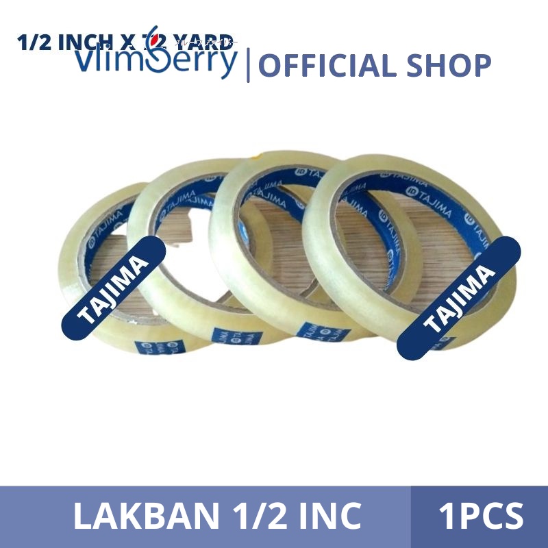 Jual Lakban Solatip Bening1/2 Inch Panjang 72 Yard Per Roll Tahan Air ...