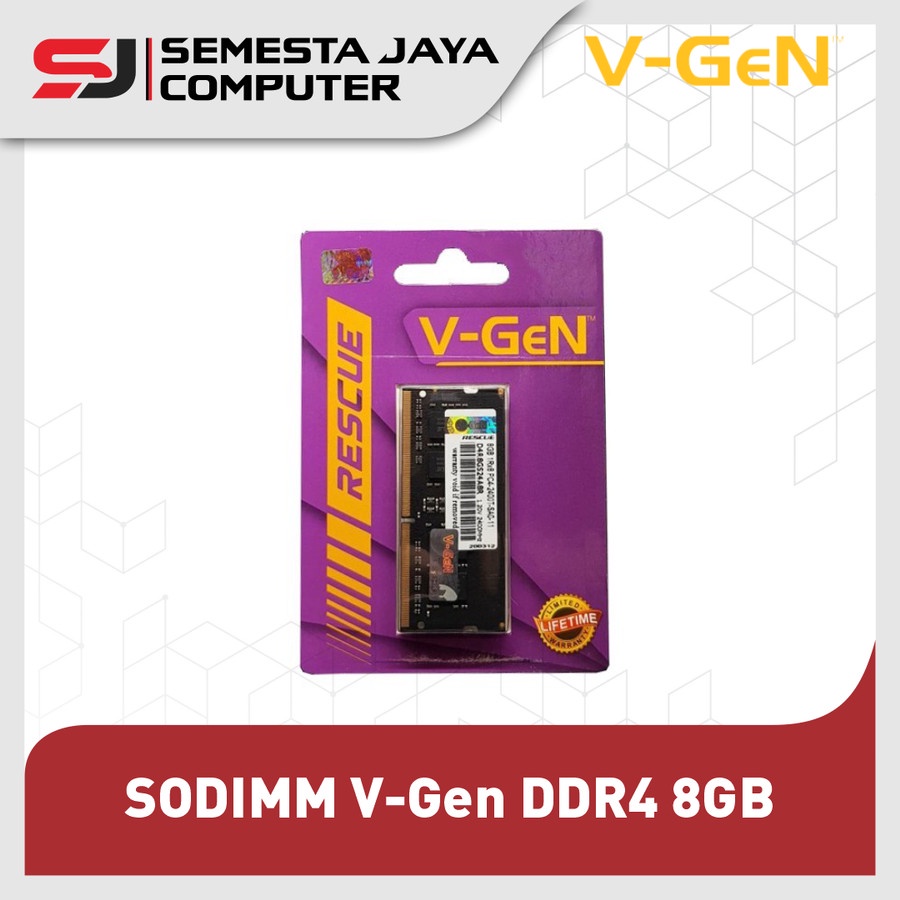 Jual SODIMM DDR4 4GB | 8GB 3200MHz V-GeN Sodim RESCUE RAM VGen | Shopee ...