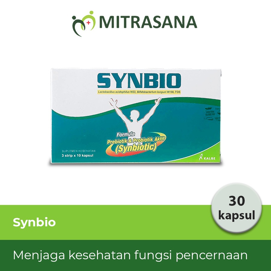 Jual Synbio 30 Kapsul Suplemen Probiotik dan Prebiotik Dewasa | Shopee ...