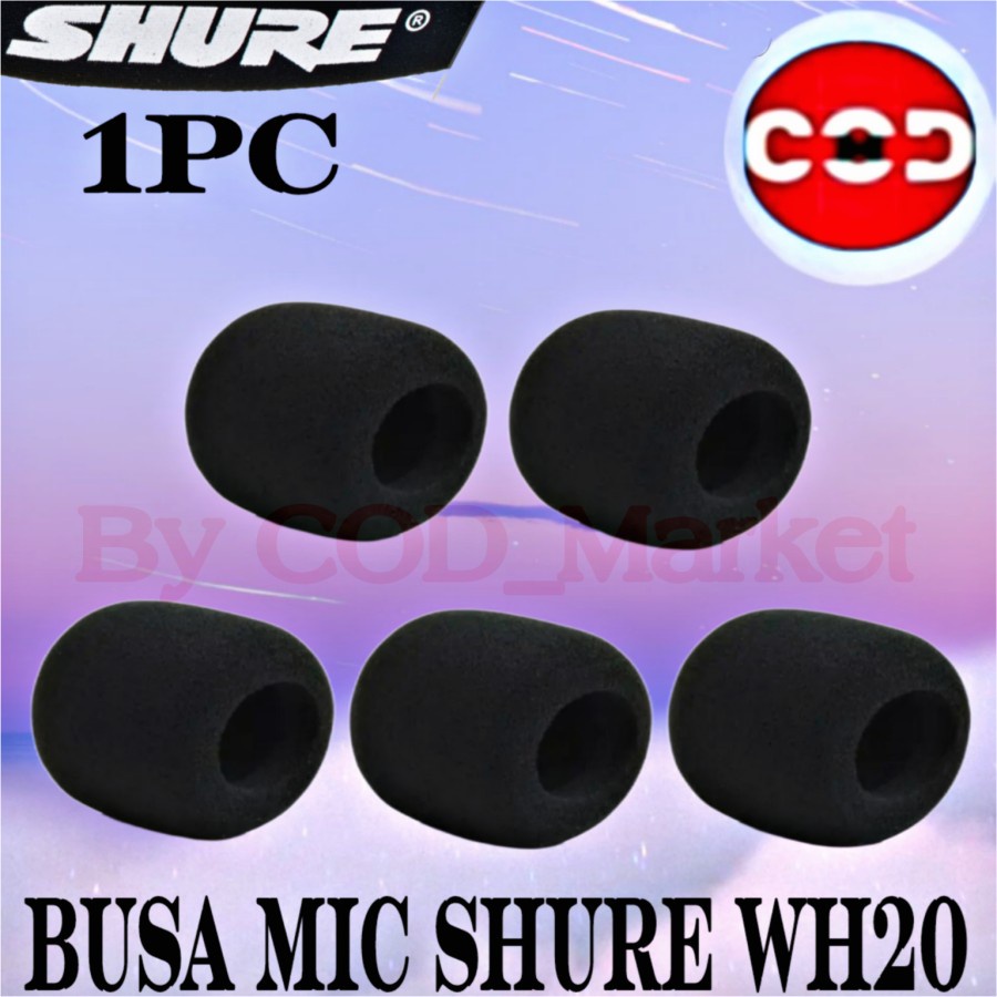Jual Busa Mic Headset Shure WH20 Foam Microphone WH-20 WH 20 | Shopee ...