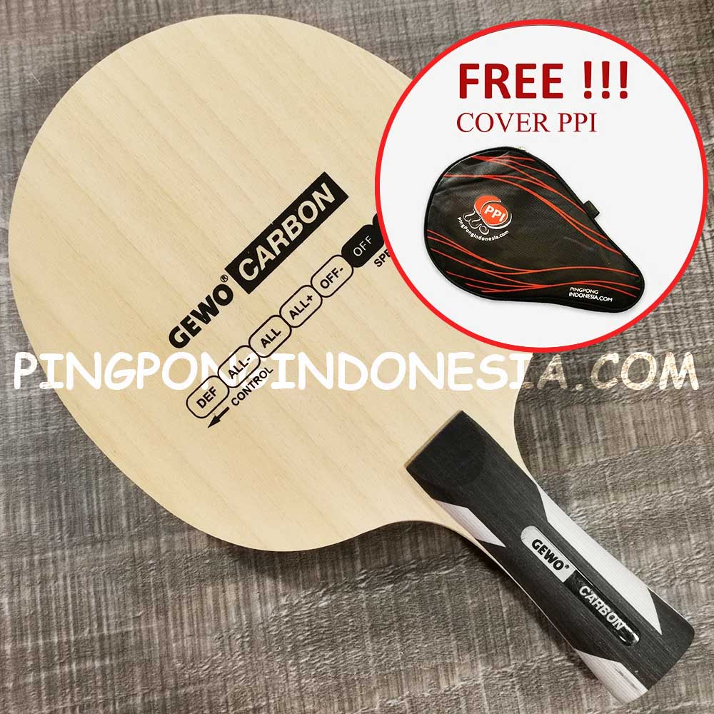 Jual Gewo Power Carbon - Kayu Pingpong OFF Blade Tenis Meja Bet Bat Offensive | Shopee Indonesia