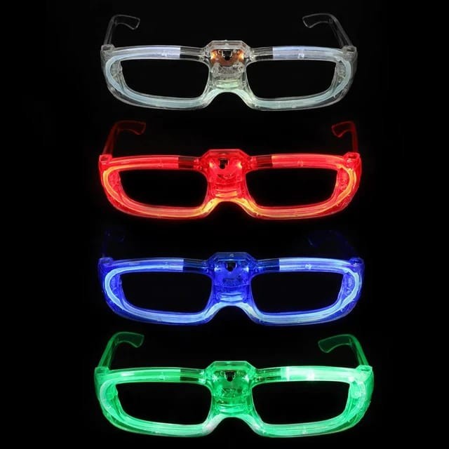 Jual Kacamata LED Lampu Colorful Luminous Eyeglass Party Light Nyala ...
