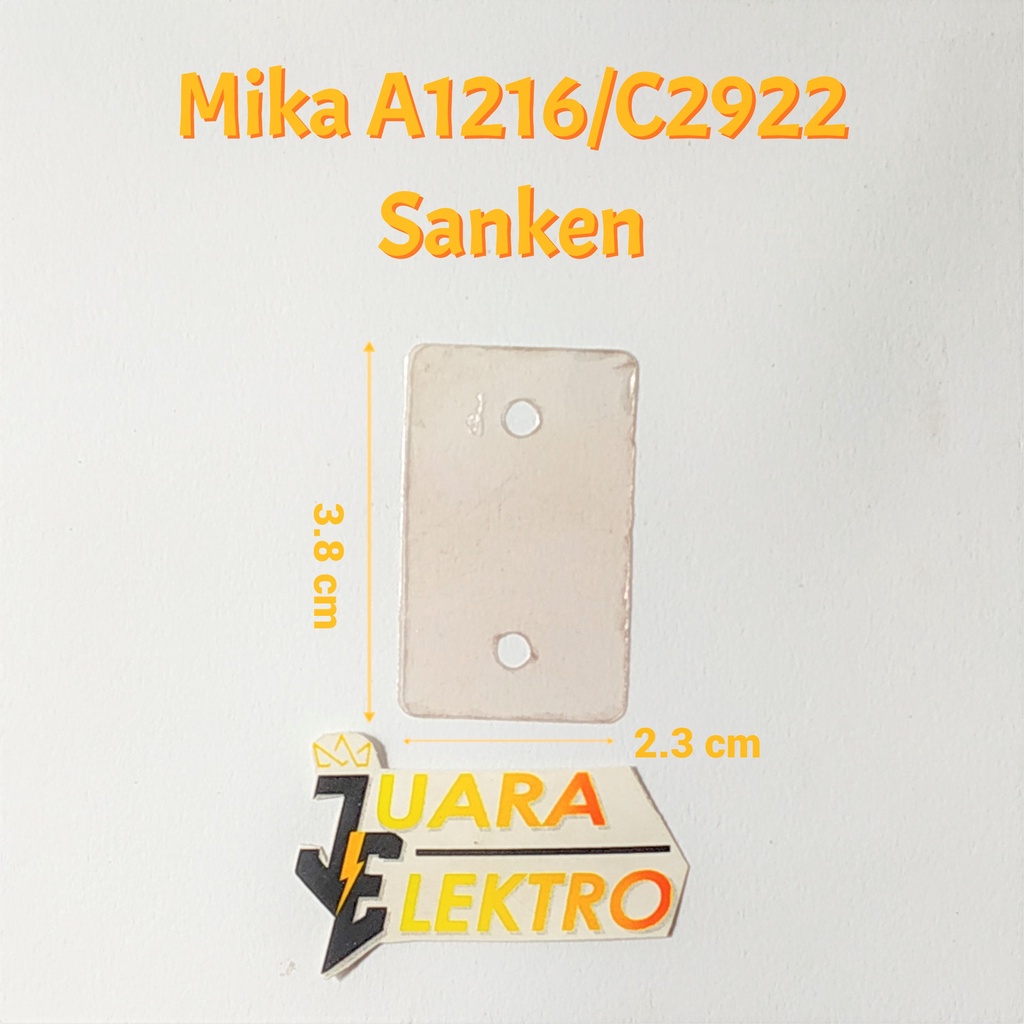 Jual (10 PCS) Isolator / Mika A1216/C2922 Sanken | Mika Untuk Transistor (TR) | Shopee Indonesia