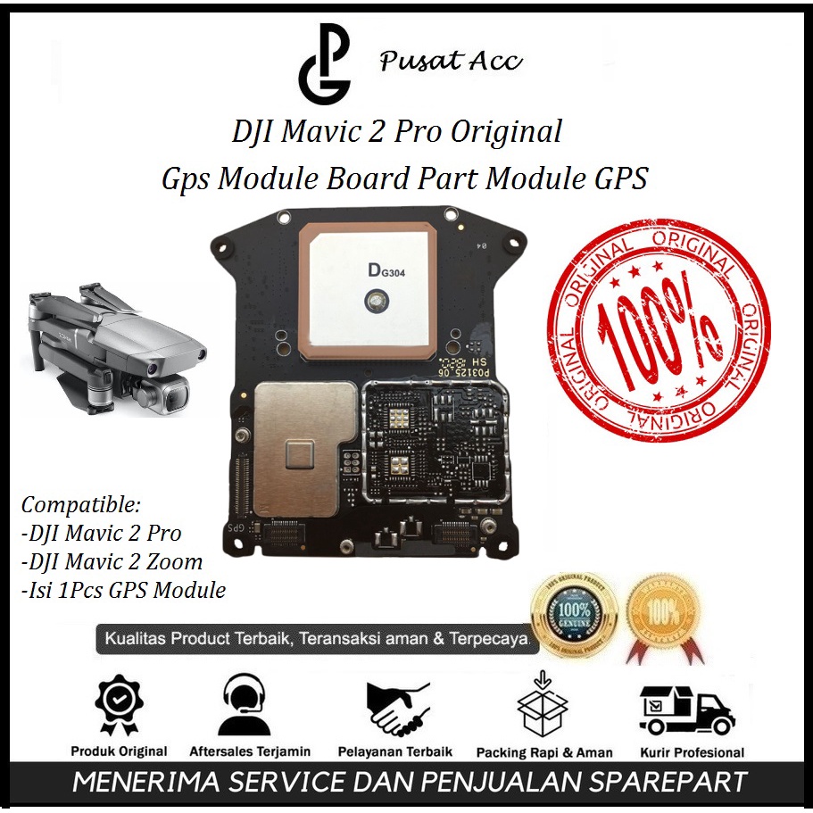 Jual DJI Mavic 2 Pro GPS Module Board Original for Mavic 2 Zoom Module ...