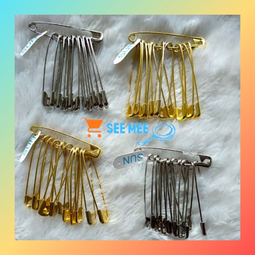 Jual (SEE) Peniti Sun Cemiti Kemiti Jumbo Besar Silver Gold Putih ...