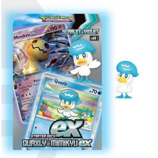 Jual Starter Deck ex Quaxly Mimikyu ex Kartu Pokemon Card Game ...