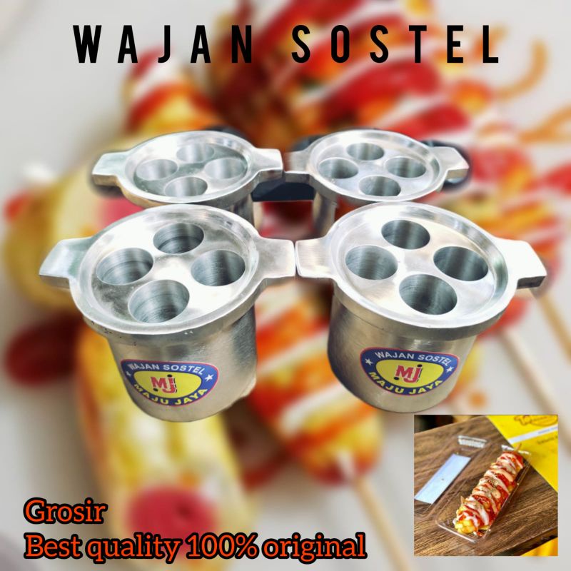 Jual WAJAN SOSTEL MINI MURAH/CETAKAN SOSIS TELUR LUBANG 4 (Anti Lengket ...