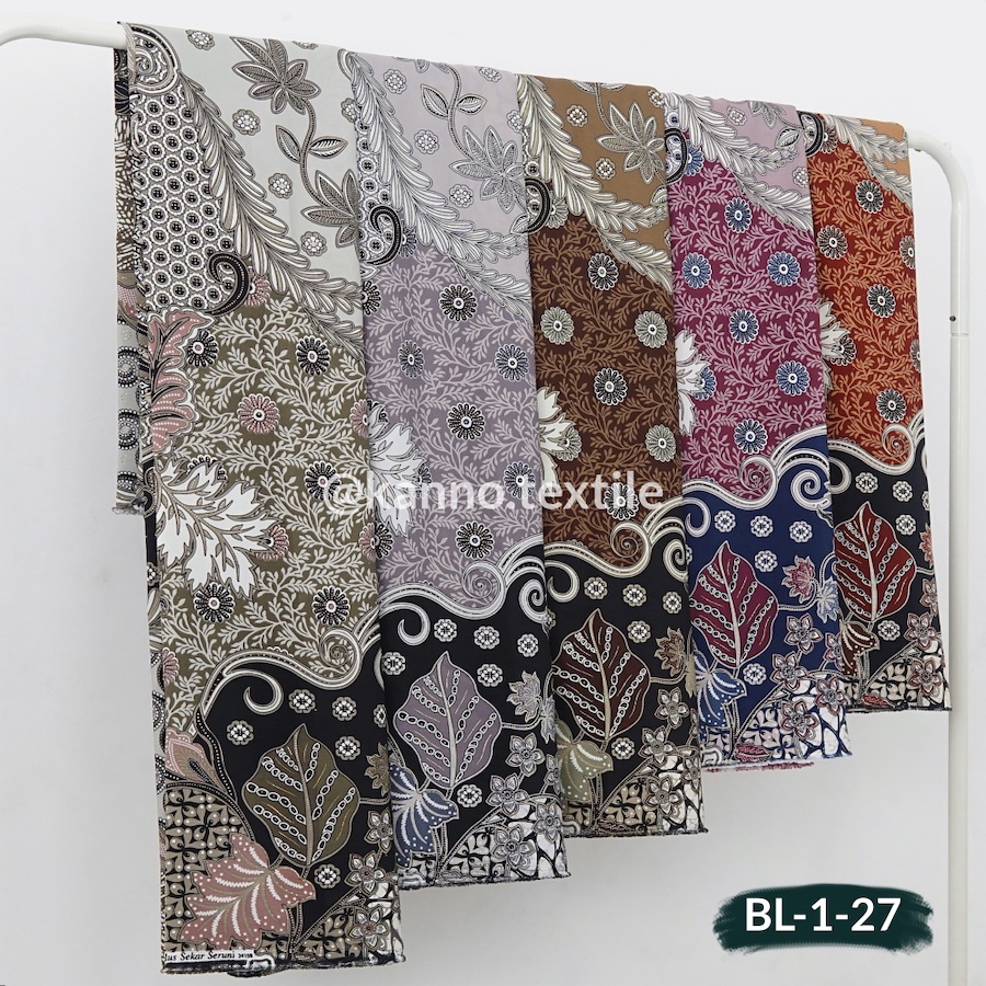 Jual KAIN BATIK HALUS BAHAN SANWOS BL-1-27 Motif Bunga | Shopee Indonesia
