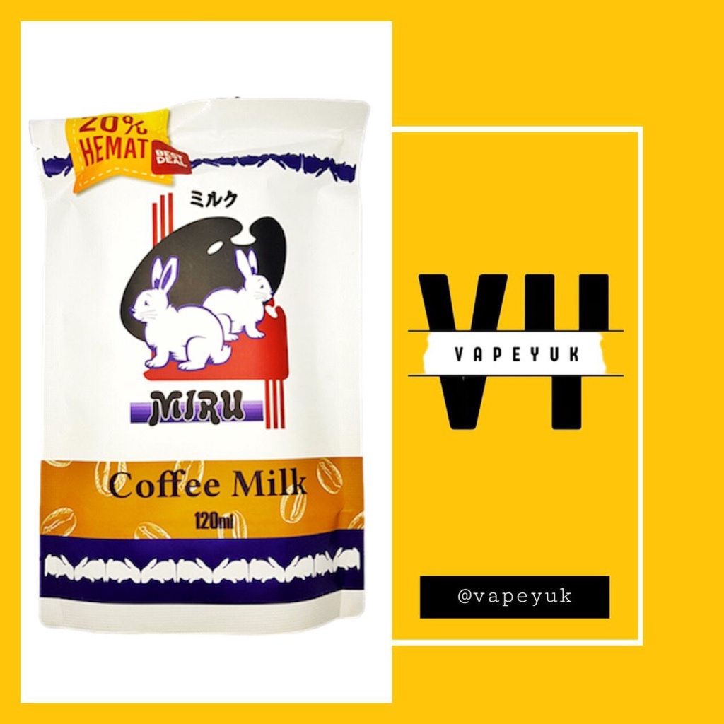 Jual Miru Coffee Milk 120ml (60mlx2) By Jozojo Coffeemilk | Shopee ...
