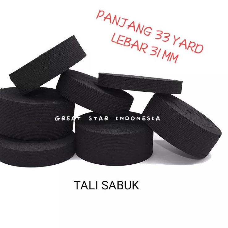 Jual ♥ Tali Sabuk Roll Tali bing Nylon Uk. 3,1 (-+ 30 Meter)±33 yard ...