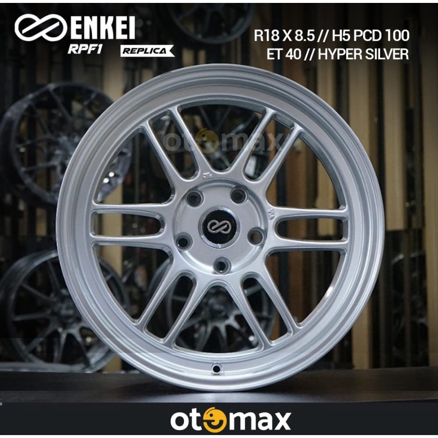 Jual Velg Mobil Enkei RPF1 Ring 18 PCD100 Hyper Silver | Shopee Indonesia