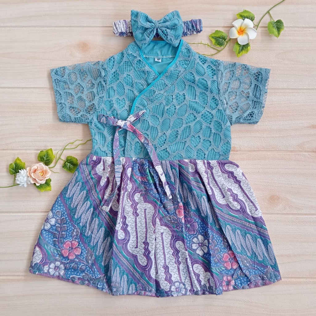 Jual Hanbok Anak / Hanbok Batik / Hanbok Brokat warna Biru Wardah ...