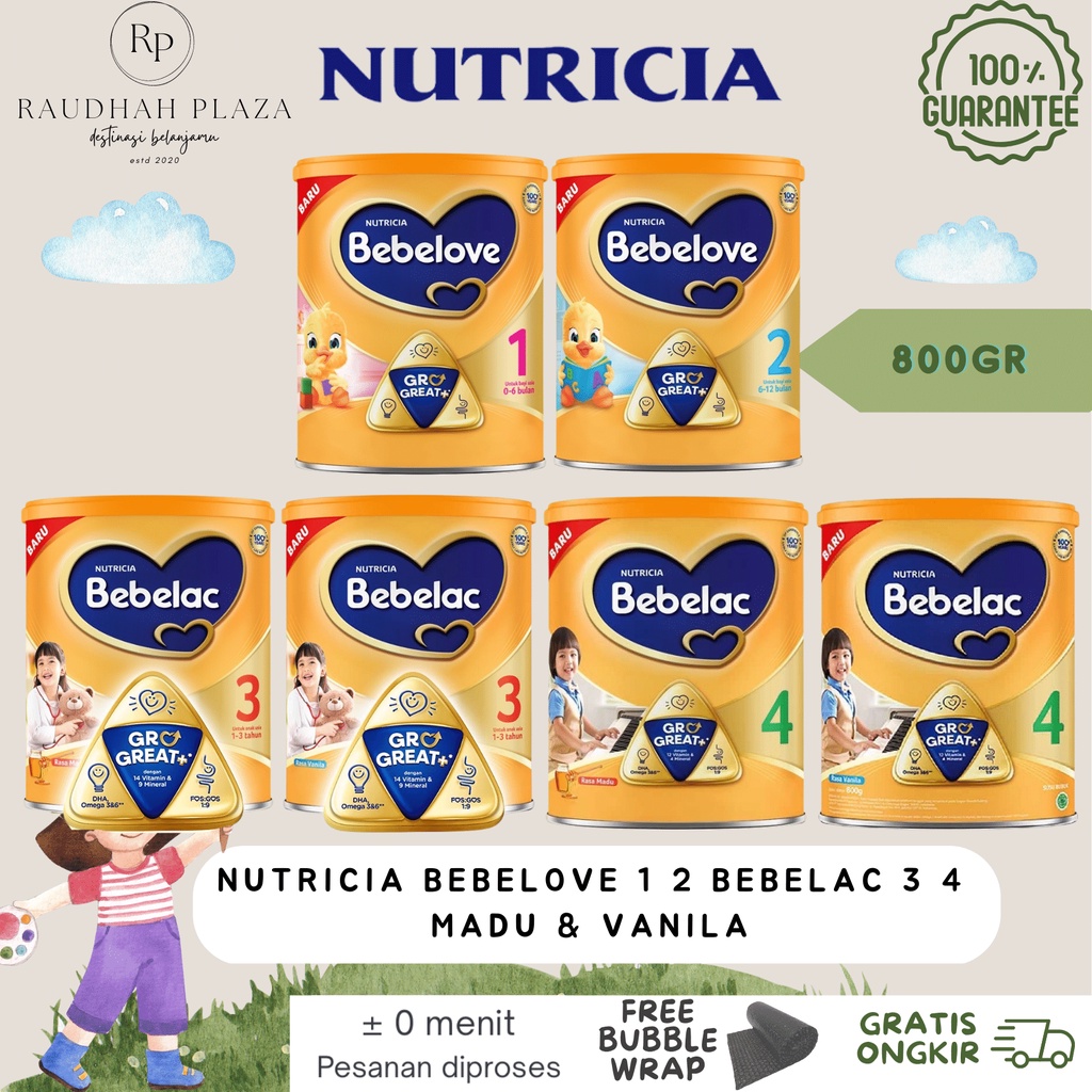 Jual Bebelove Bebelac 1 2 3 4 Susu Formula Bayi Pertumbuhan Pra-sekolah ...