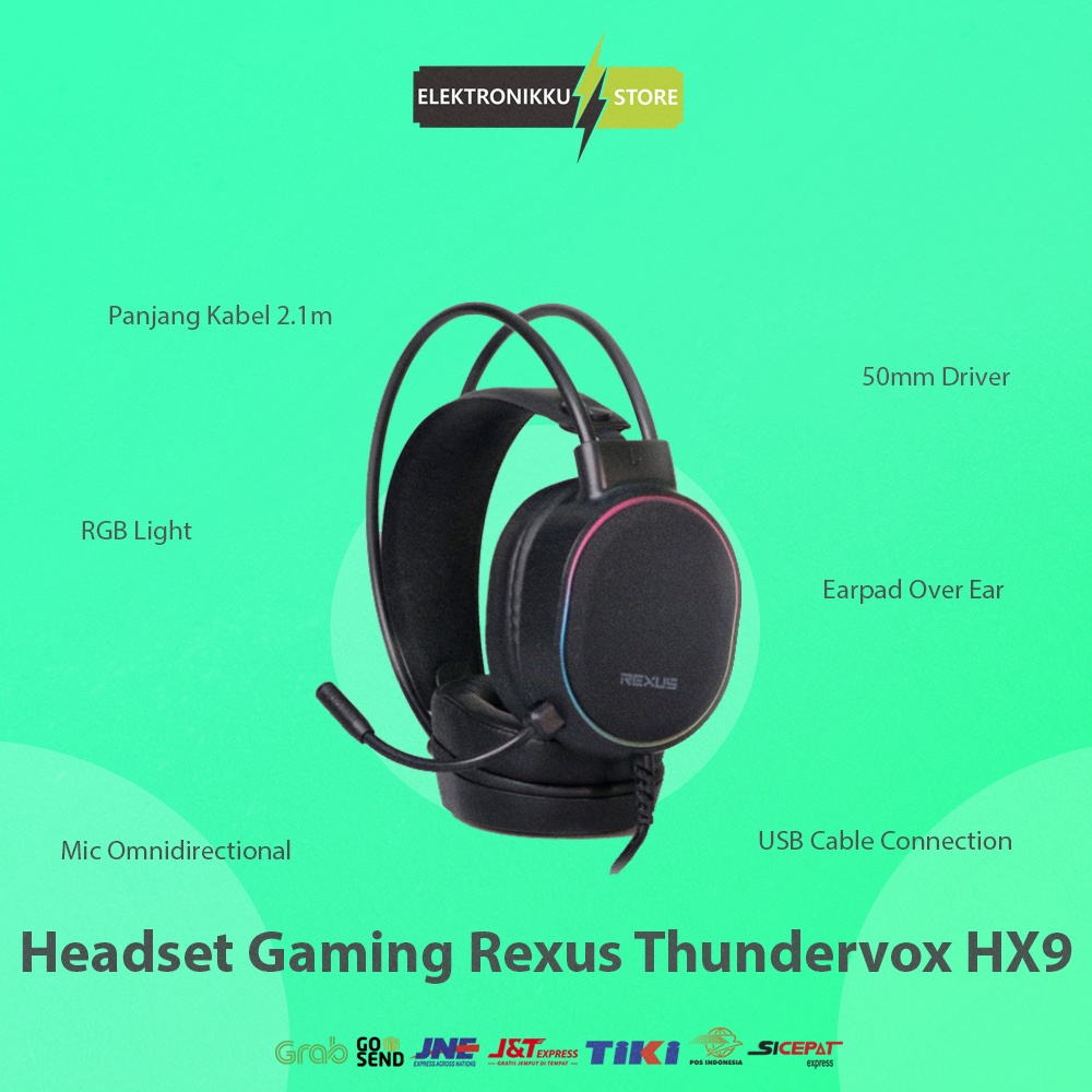 Jual Headset Rexus Thundervox HX9 Gaming Headphone Komputer PC Laptop ...