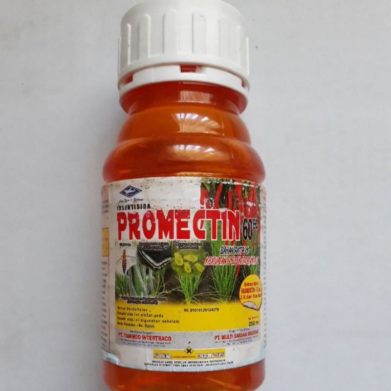 Jual Promectin 60EC 250 ml abamektin dosis tinggi insektisida akarisida ...