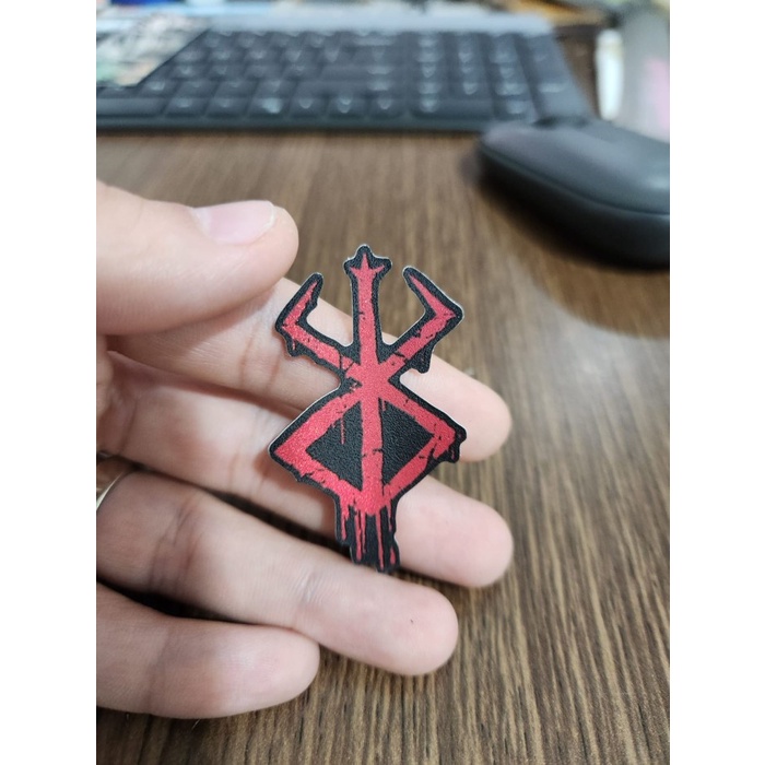Jual Sticker Hologram Anime - PSH1489 - Berserk Logo | Shopee Indonesia