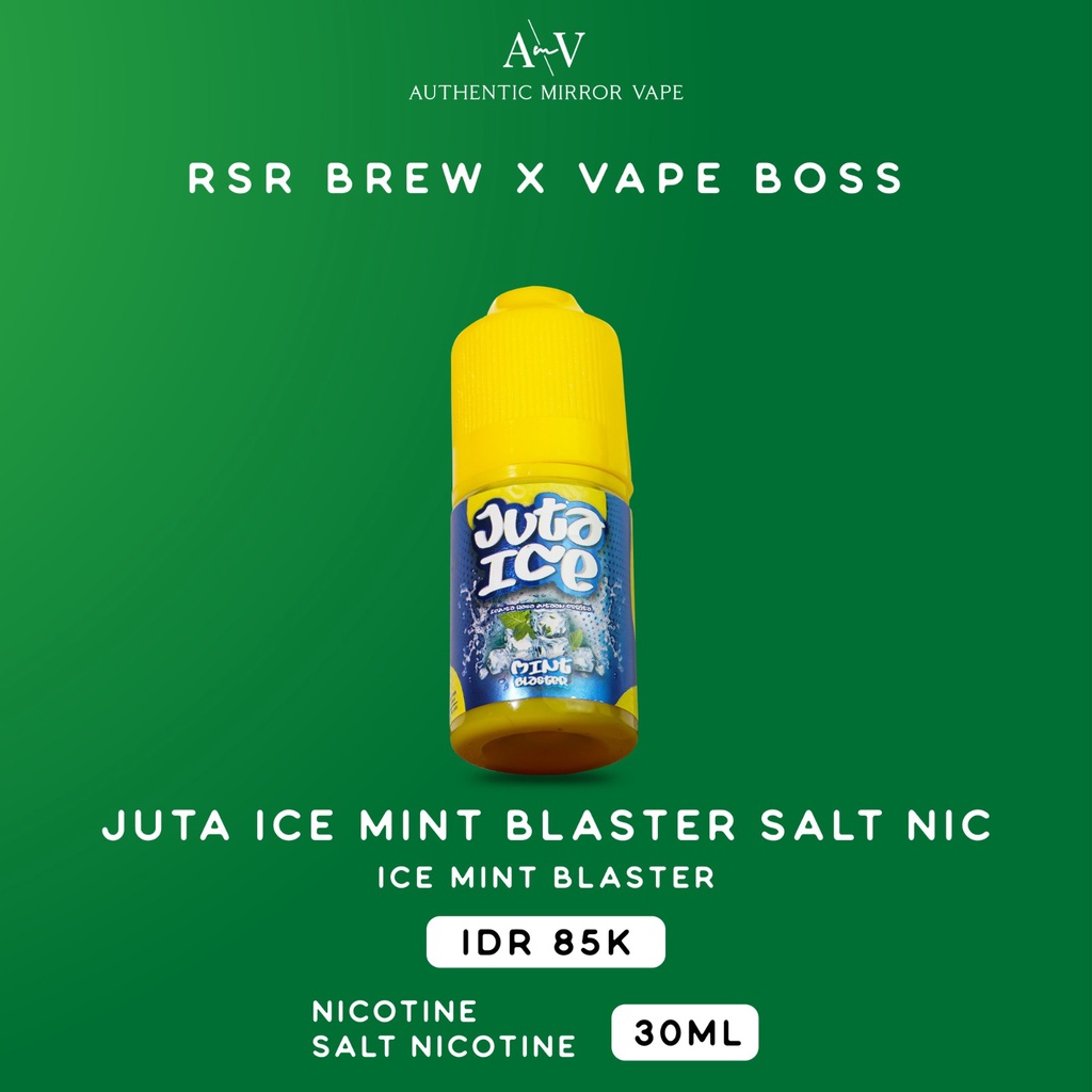 Jual Juta Ice Mint Blaster Salt Nic 30ML by RSR Brew x Vape Boss - Liquid - LS | Shopee Indonesia