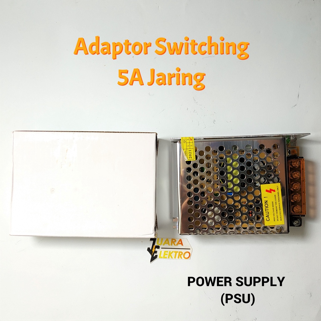 Jual POWER SUPPLY Adaptor Switching 5A Jaring | PSU Switching Adaptor 12V 5A Jaring | Shopee ...