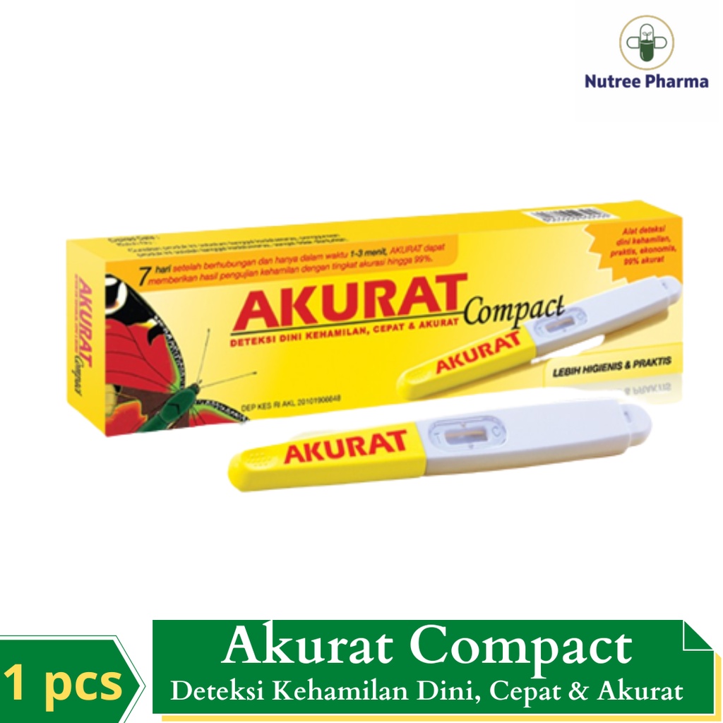 Jual ⚡MURAH & DIJAMIN ORI⚡ Akurat Compact | Alat Tes Kehamilan | Test ...